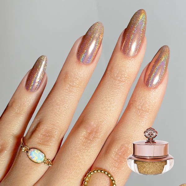 Latte Holographic Nail Powder | Mineral Bond® – Sistaco™
